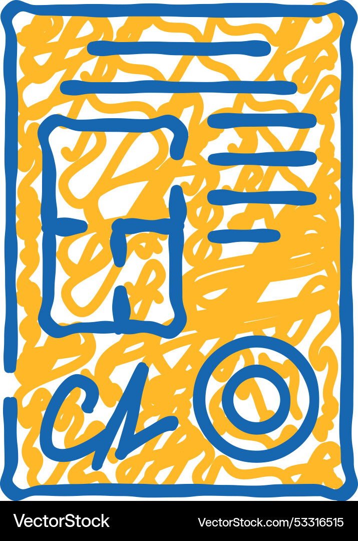 Documents architect icon doodle Royalty Free Vector Image