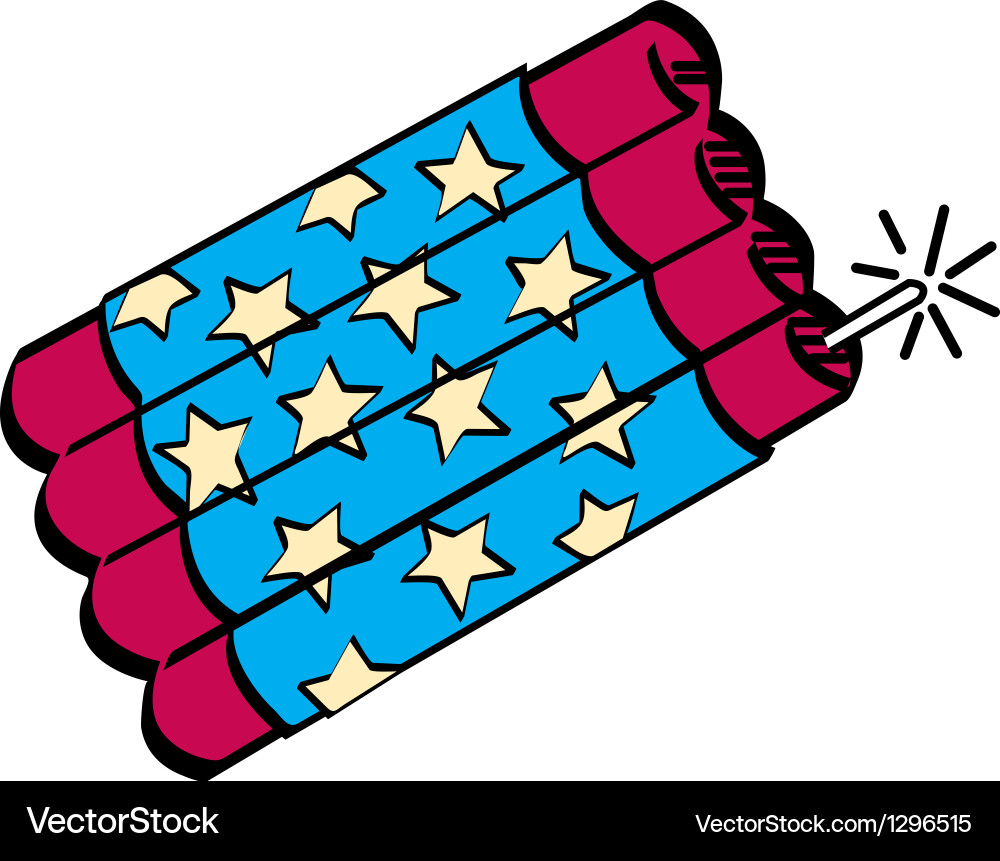 Firecracker Royalty Free Vector Image - VectorStock