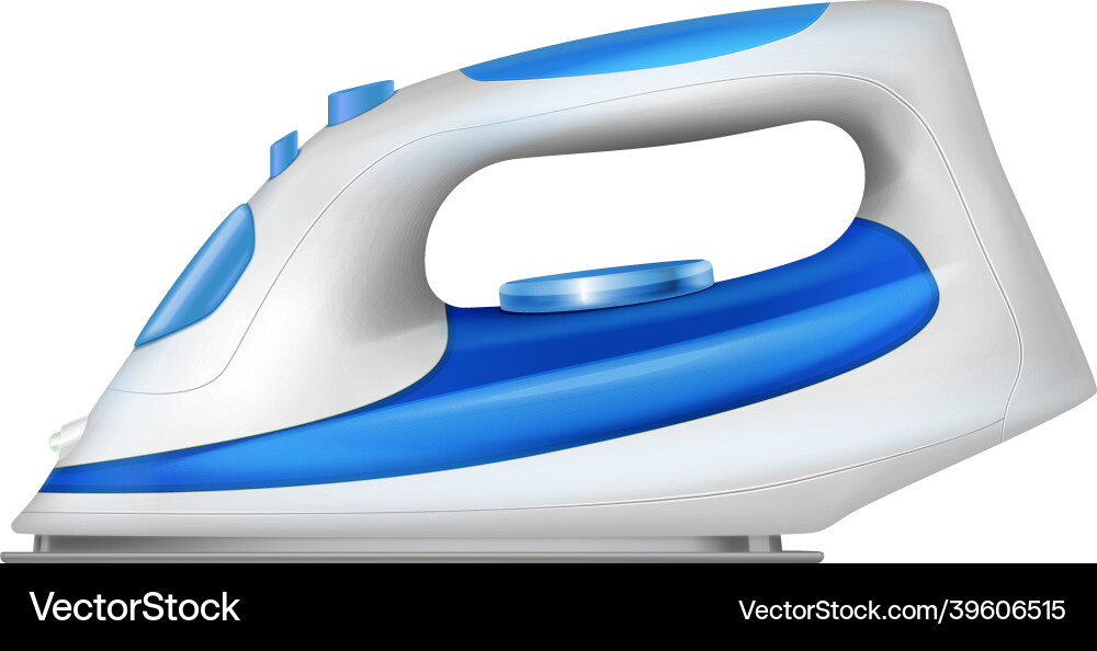 Iron realistic Royalty Free Vector Image - VectorStock