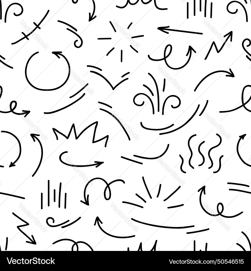 Movement motion lines seamless tile pattern Vector Image