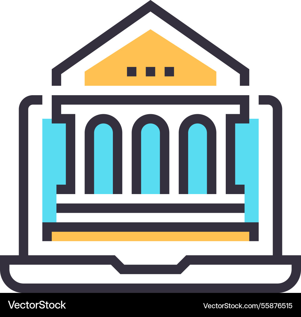 Online university Royalty Free Vector Image - VectorStock