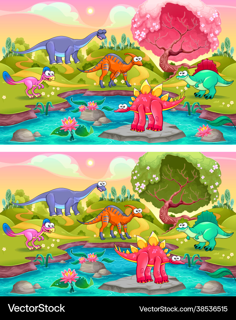 Spot differences Royalty Free Vector Image - VectorStock