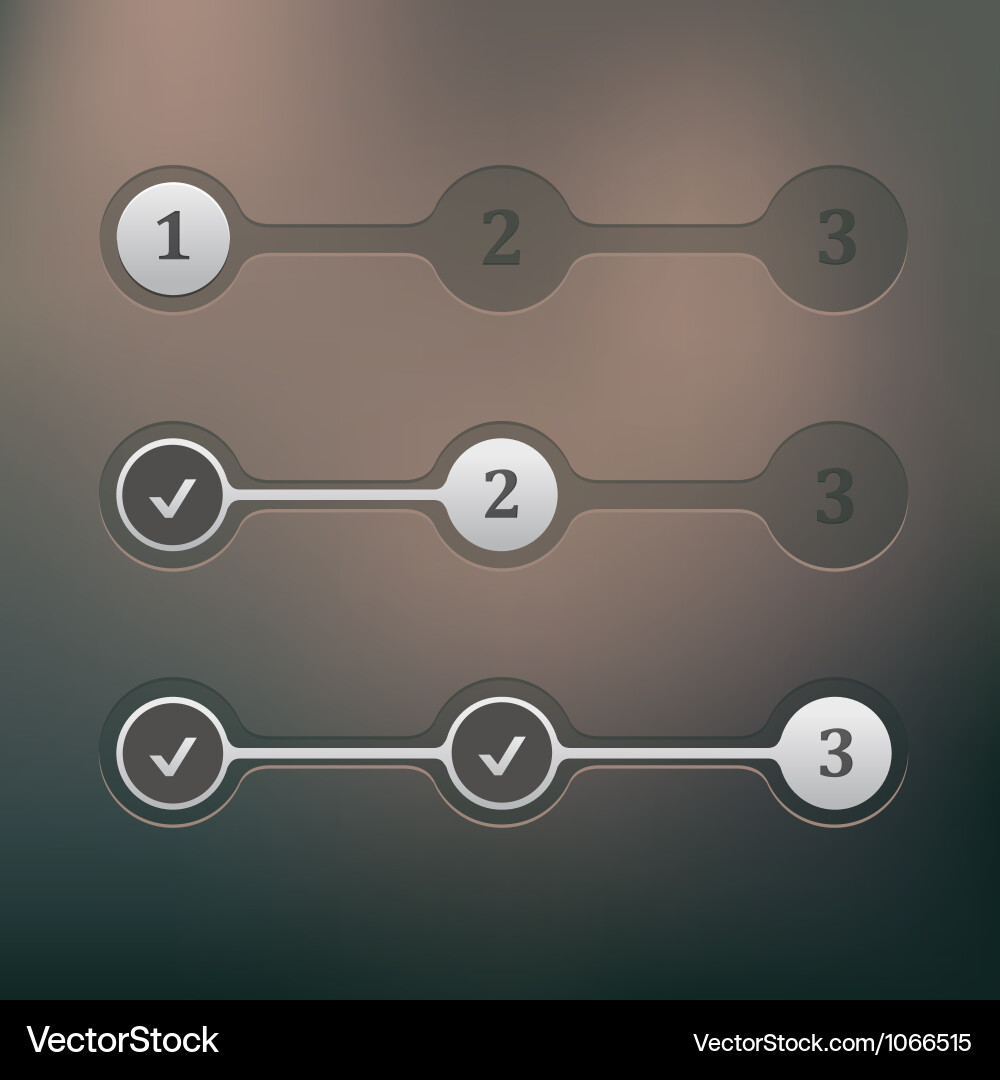 Steps progress Royalty Free Vector Image - VectorStock