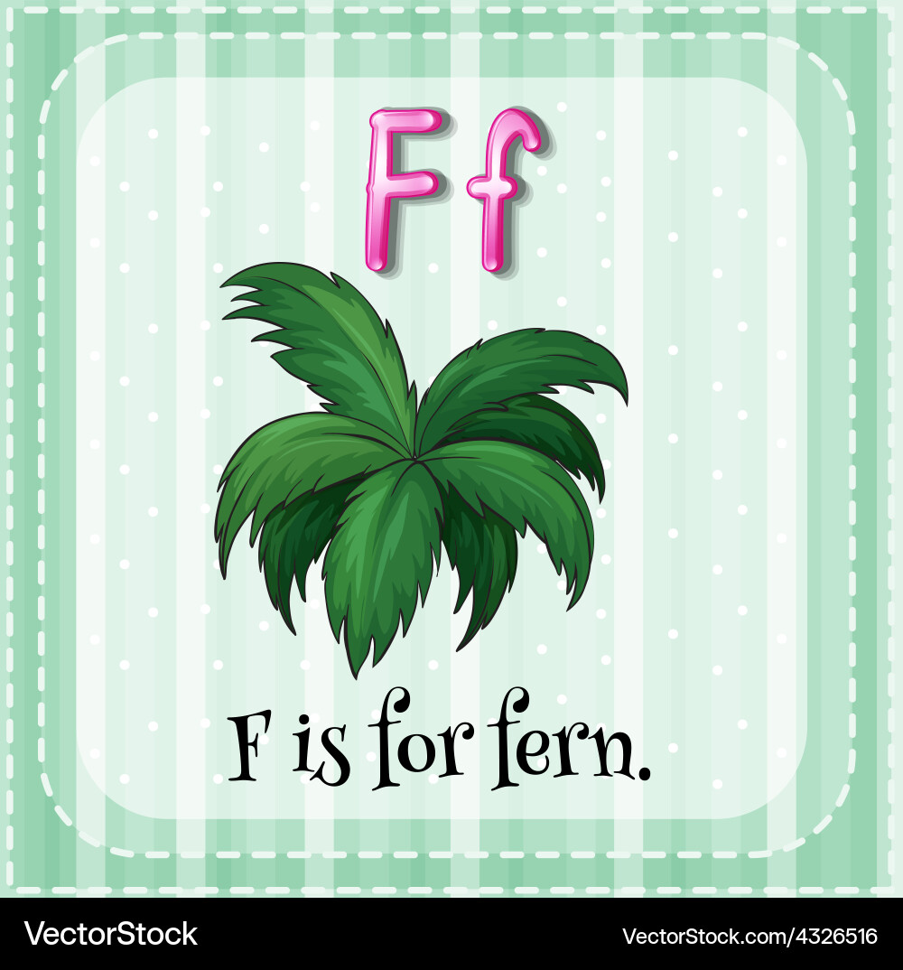 Alphabet f Royalty Free Vector Image - VectorStock