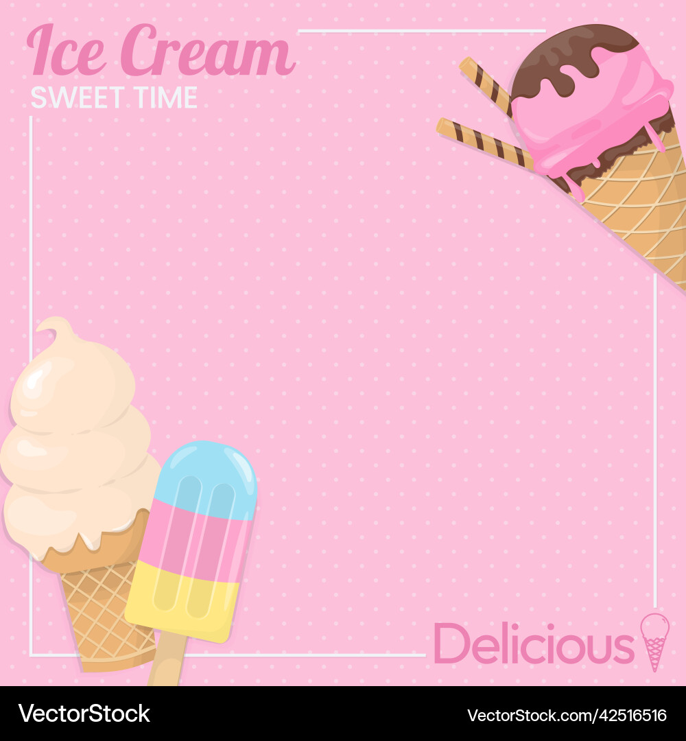 Ice Cream Menu Background