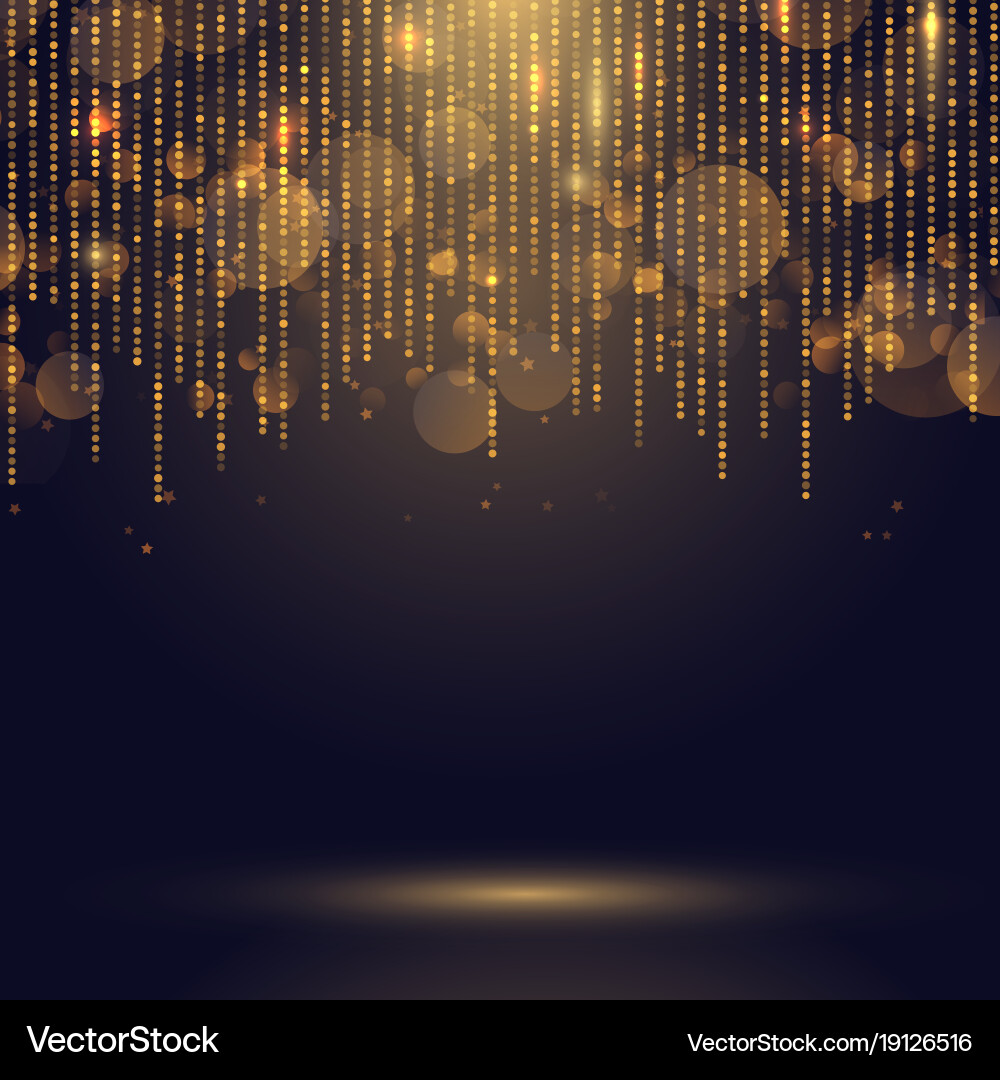 Glowing christmas lights background Royalty Free Vector