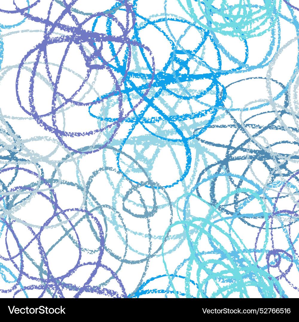 Hand drawn line seamless pattern doodle design Vector Image
