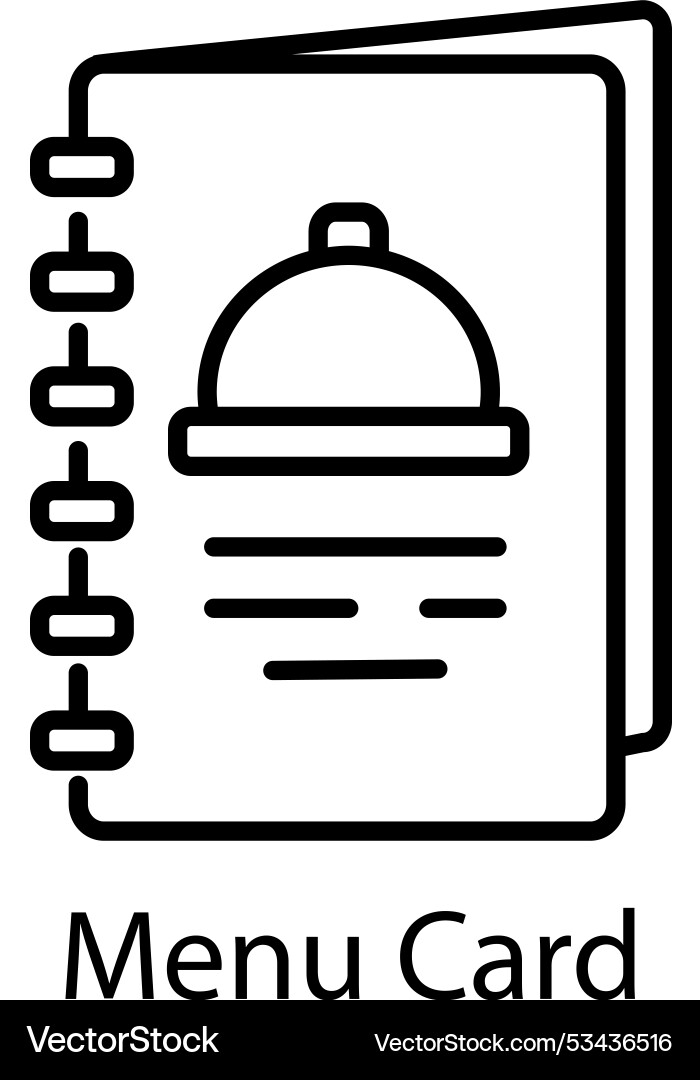 Menu card Royalty Free Vector Image - VectorStock