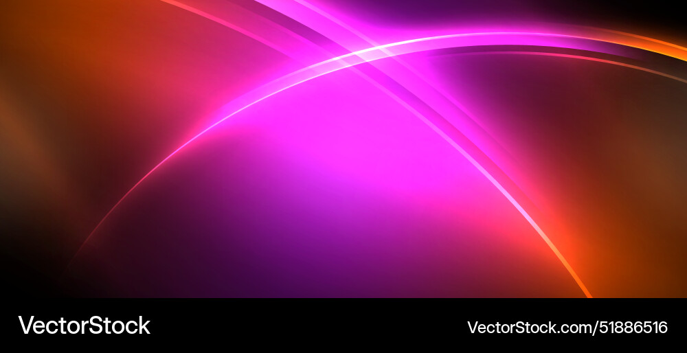 Neon glowing circle rays light round lines Vector Image