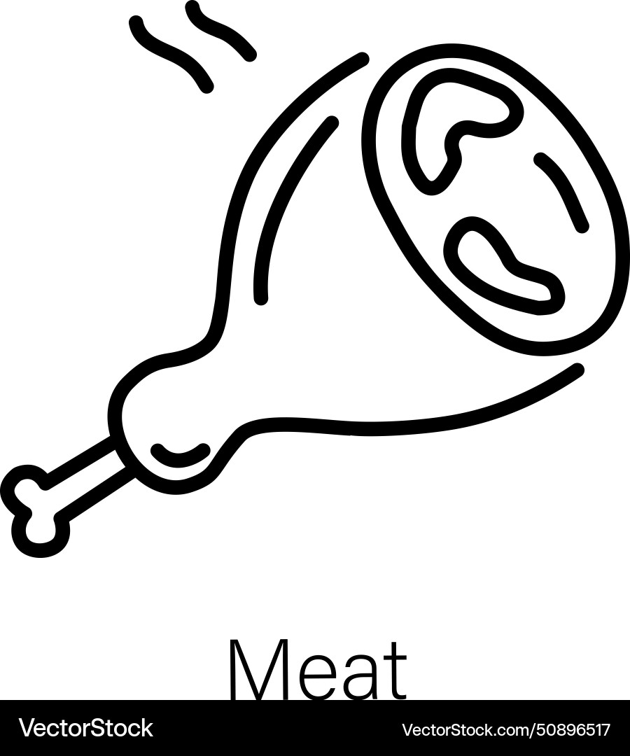 Meat Royalty Free Vector Image - VectorStock