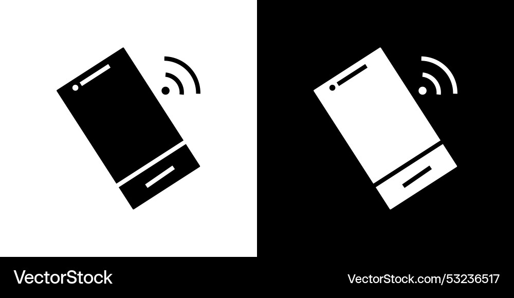 Mobile phone call icon simple symbol Royalty Free Vector