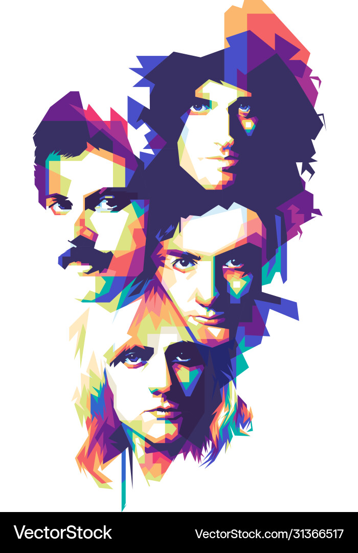 Queen band Royalty Free Vector Image - VectorStock