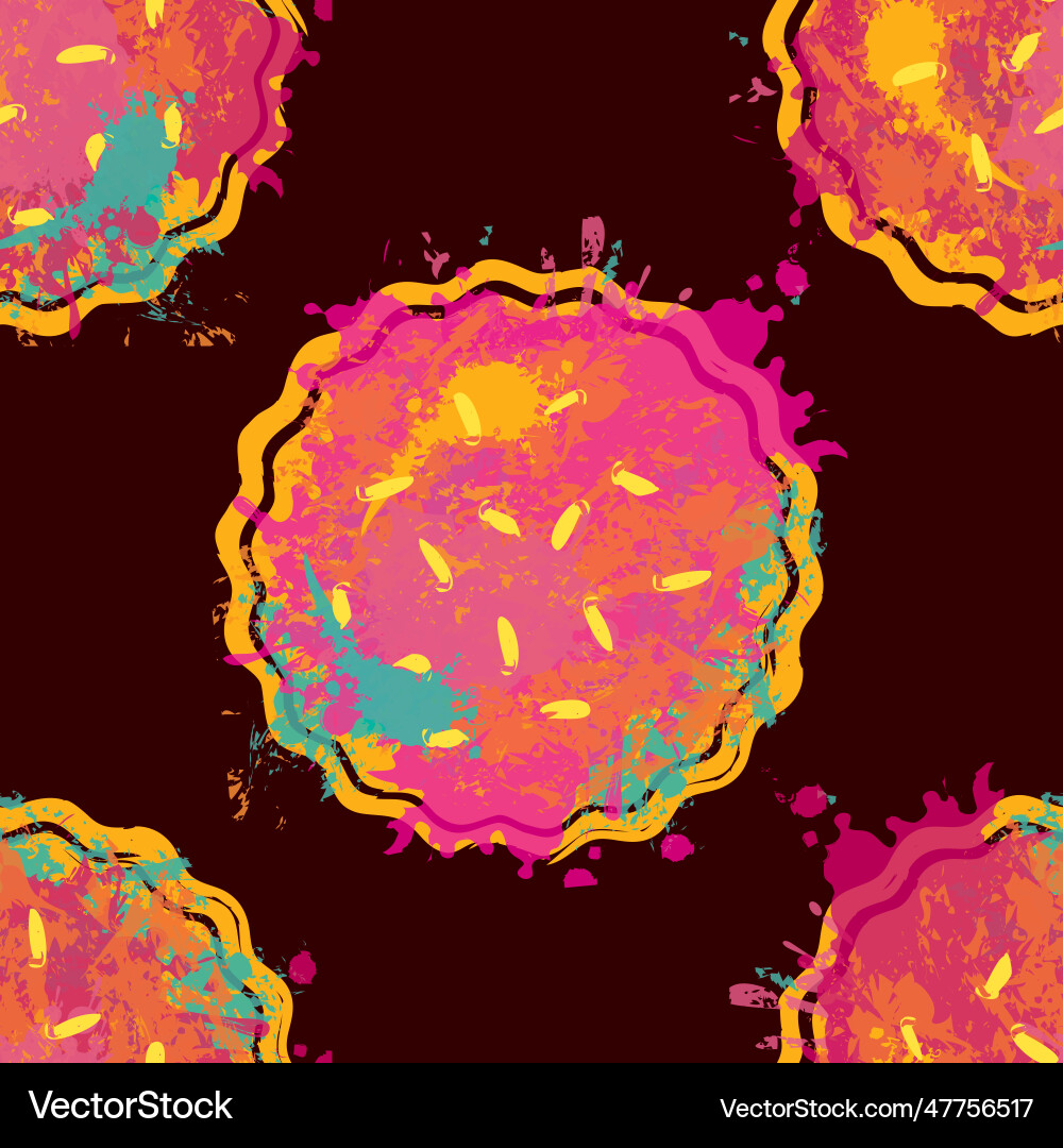 Seamless pattern texture on the theme of pizzeria Vector Image