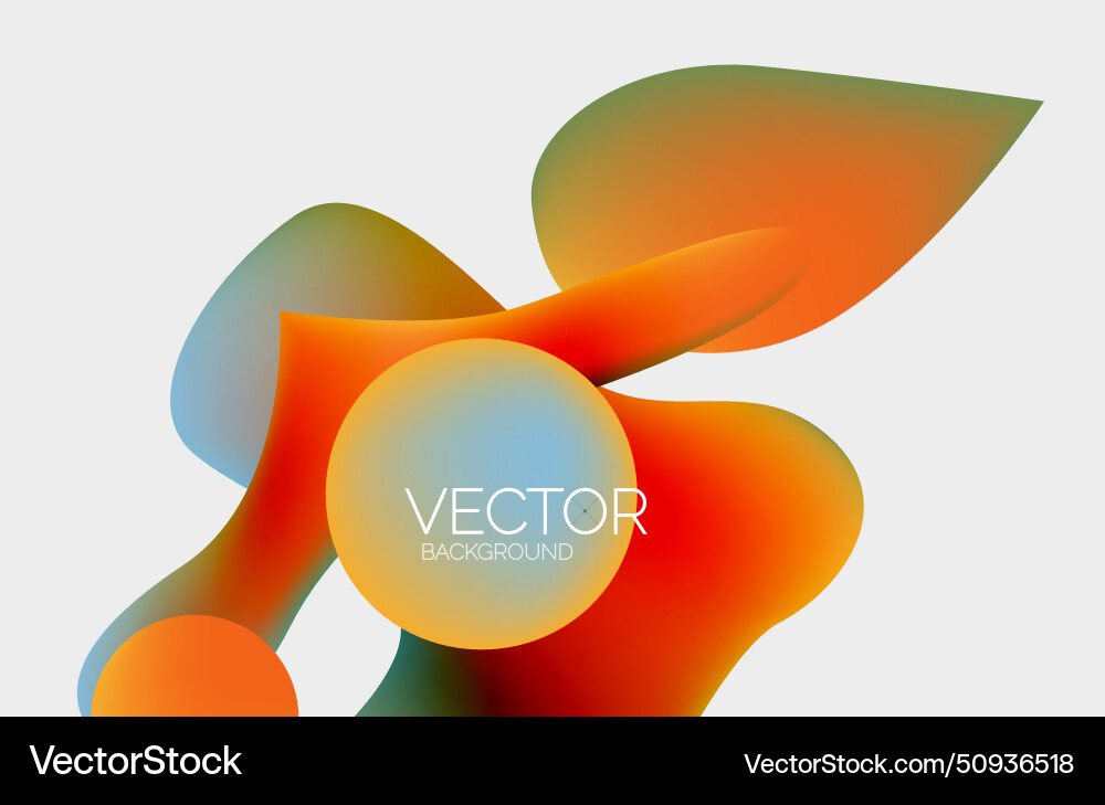 Abstract liquid bubble background Royalty Free Vector Image