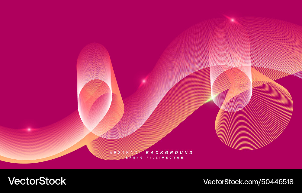 Abstract pink line wave background design – Royalty-Free Vector ...