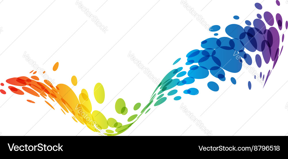 Abstract Rainbow Wave Background Royalty Free Vector Image