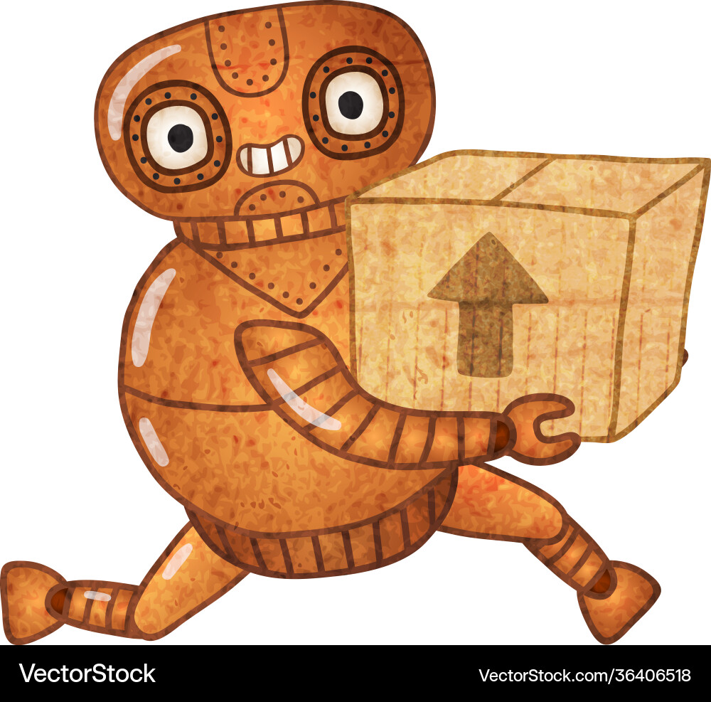 Cartoon cyborg icon Royalty Free Vector Image - VectorStock