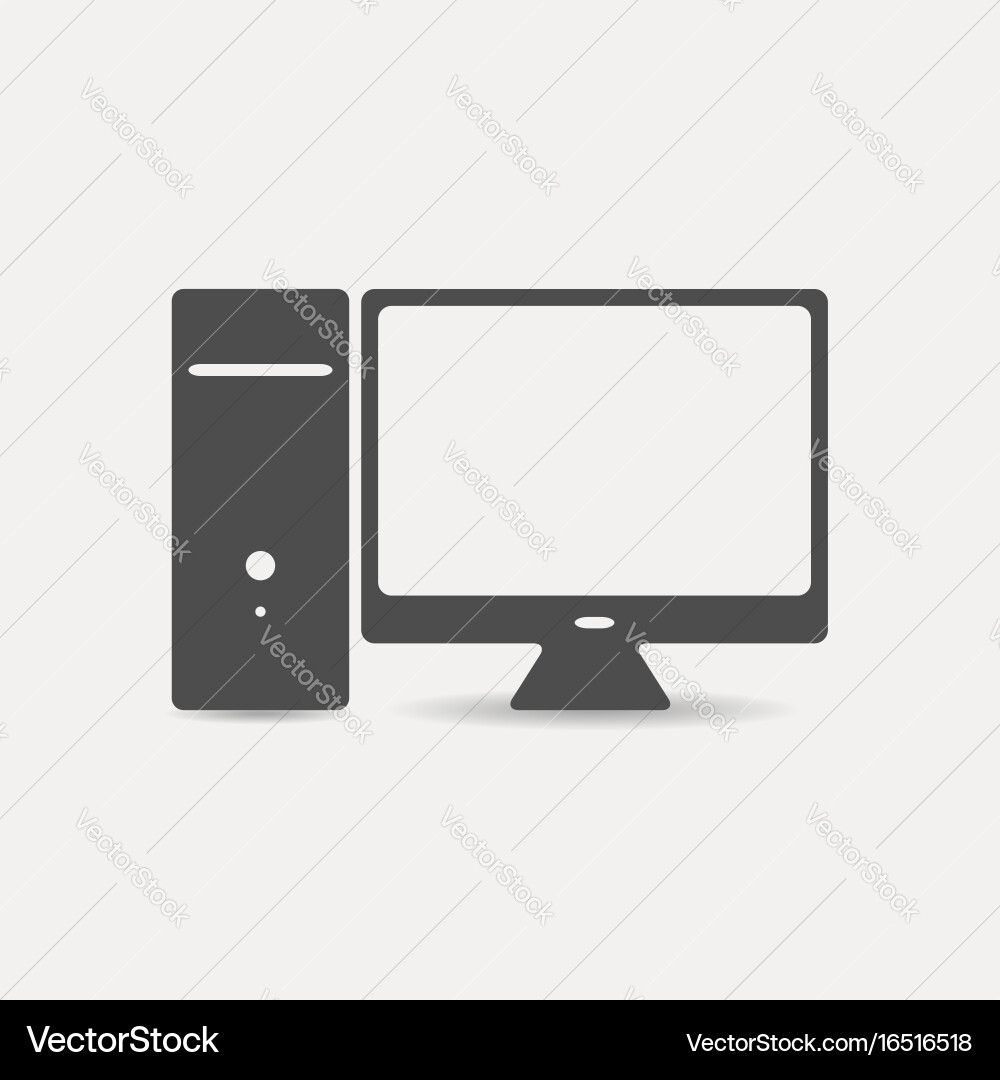 Computer Icon - Digital Display Royalty Free Vector Image
