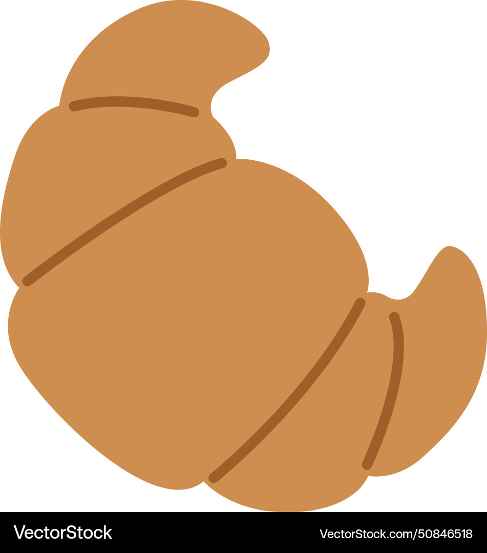 Croissant sweet bakery Royalty Free Vector Image