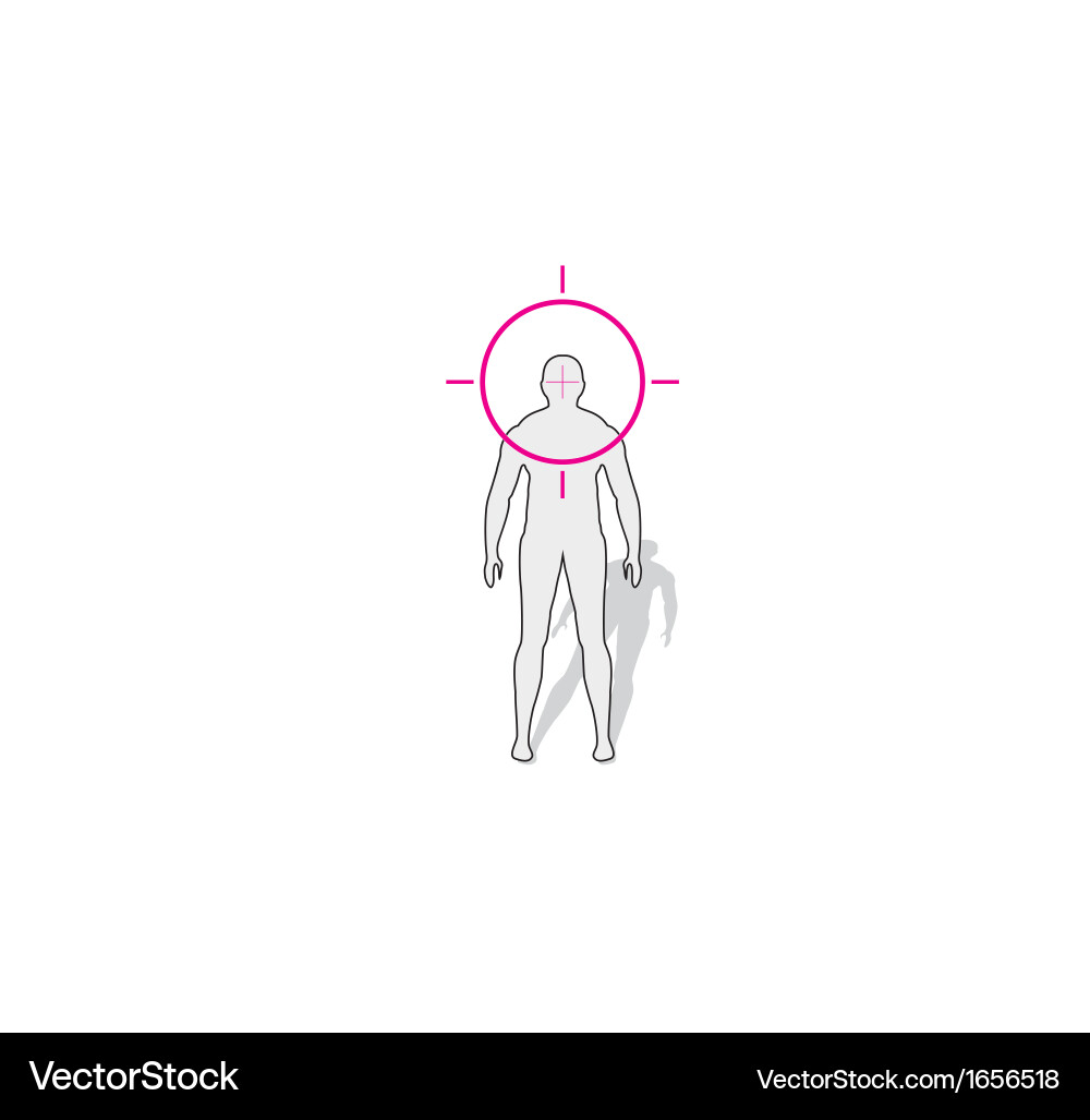 Human target Royalty Free Vector Image - VectorStock