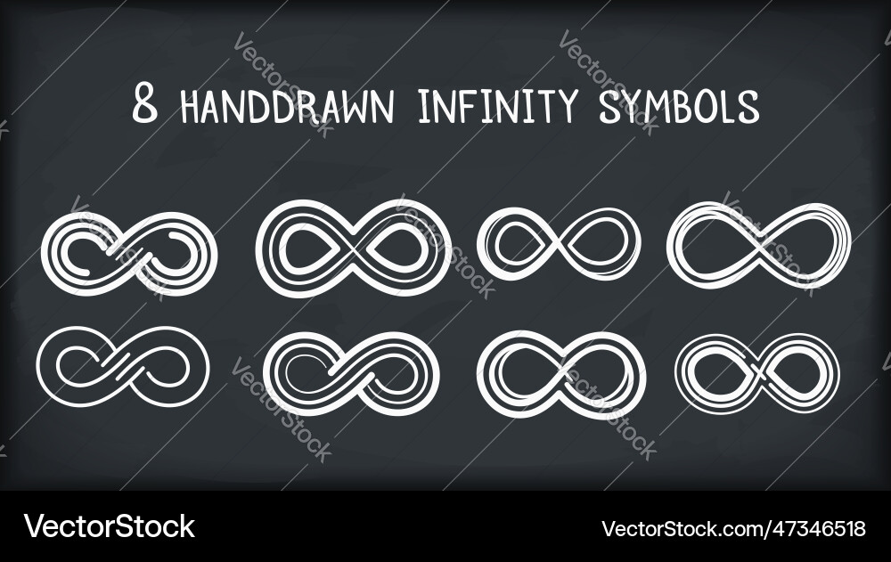 Infinity Symbole Lizenzfreies Vektorbild - VectorStock