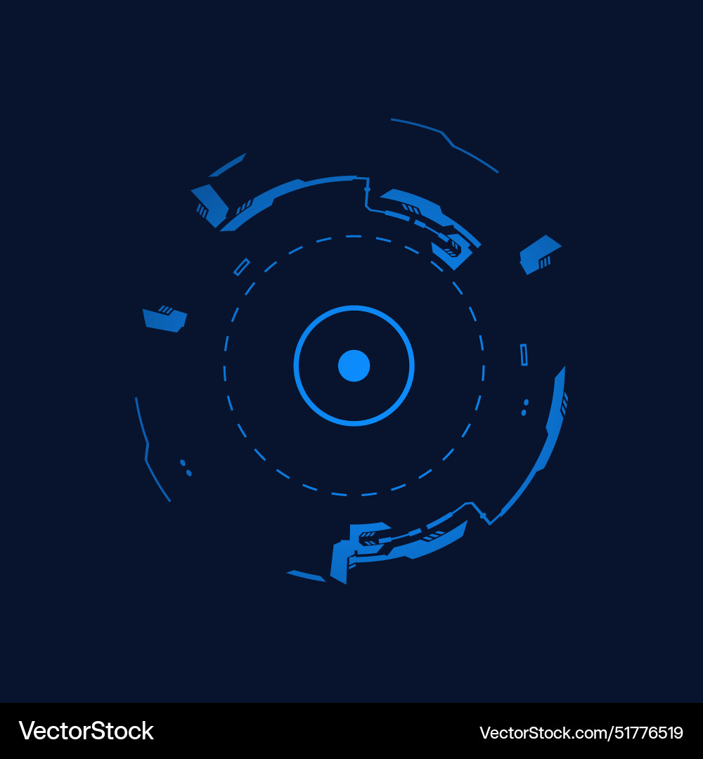 Futuristic frame touch effect digital Royalty Free Vector