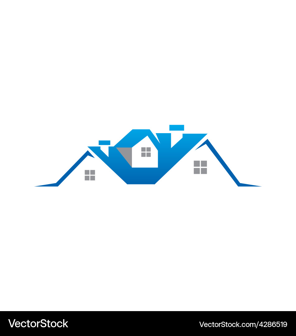 House realty property logo Royalty Free Vector Image