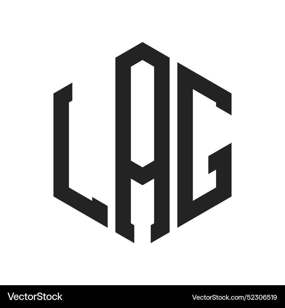 Lag logo design initial letter lag monogram logo Vector Image