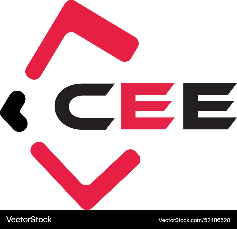 Cee creative minimalist letter logo unique Vector Image