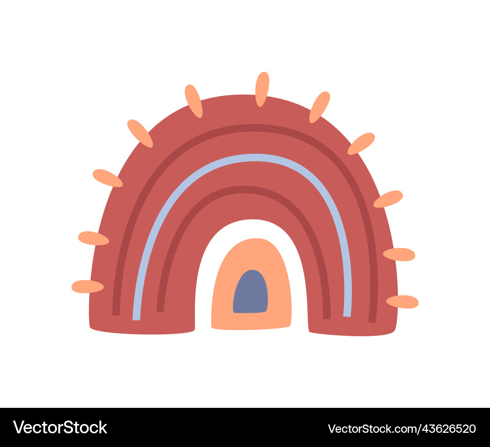 Cute rainbow cartoon Royalty Free Vector Image