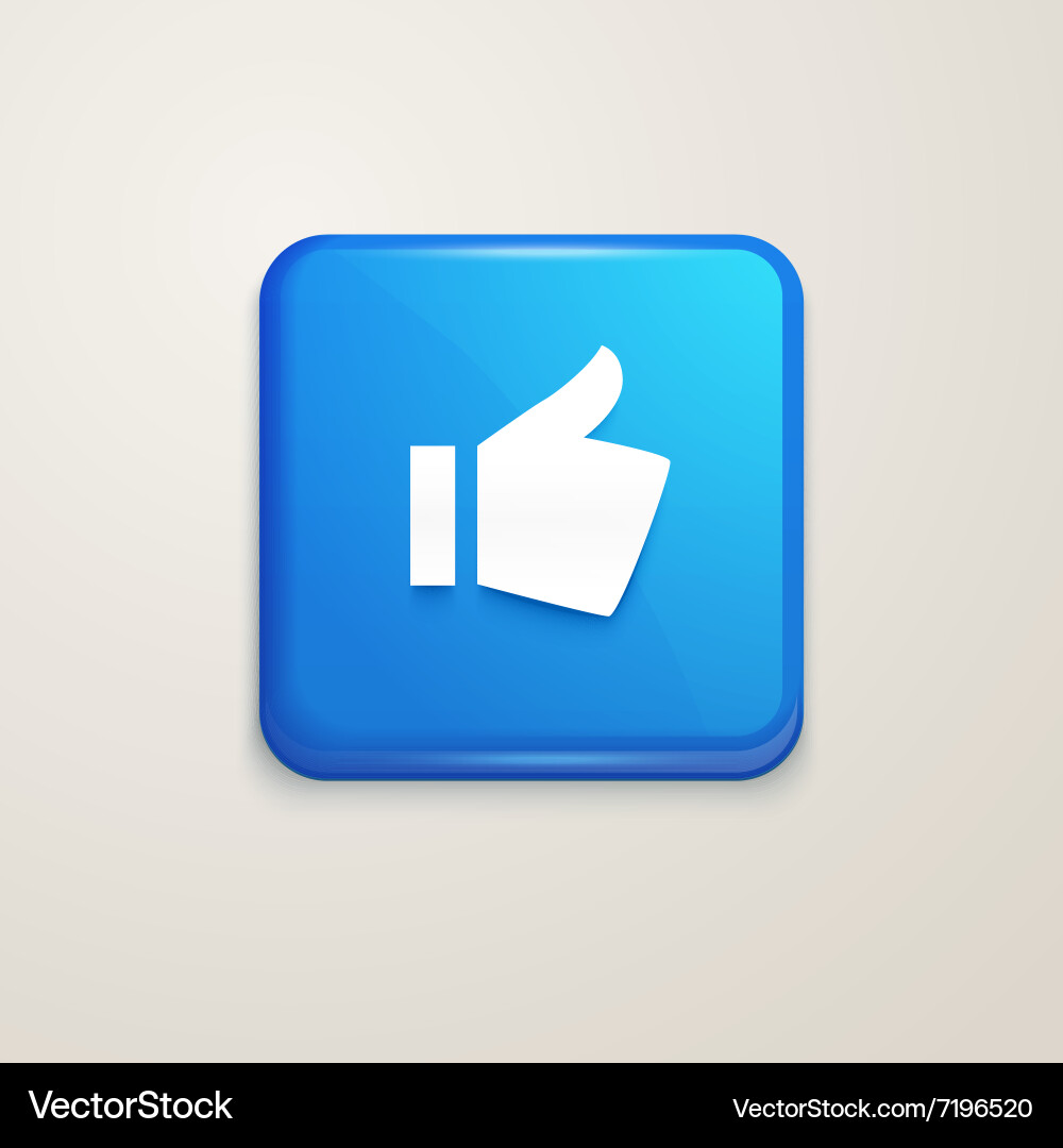 Daumen nach oben Lizenzfreies Vektorbild - VectorStock