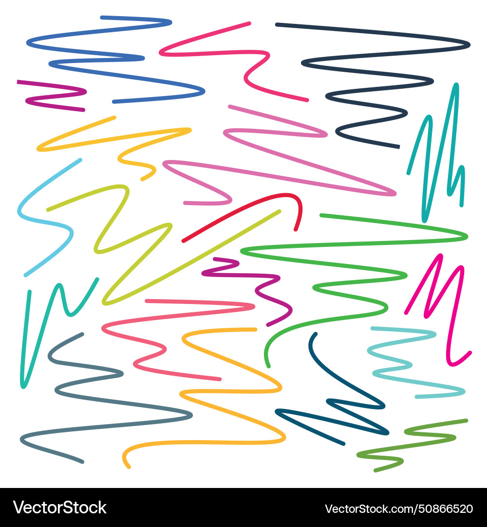 Doodle hand drawn pencil line strokes Royalty Free Vector