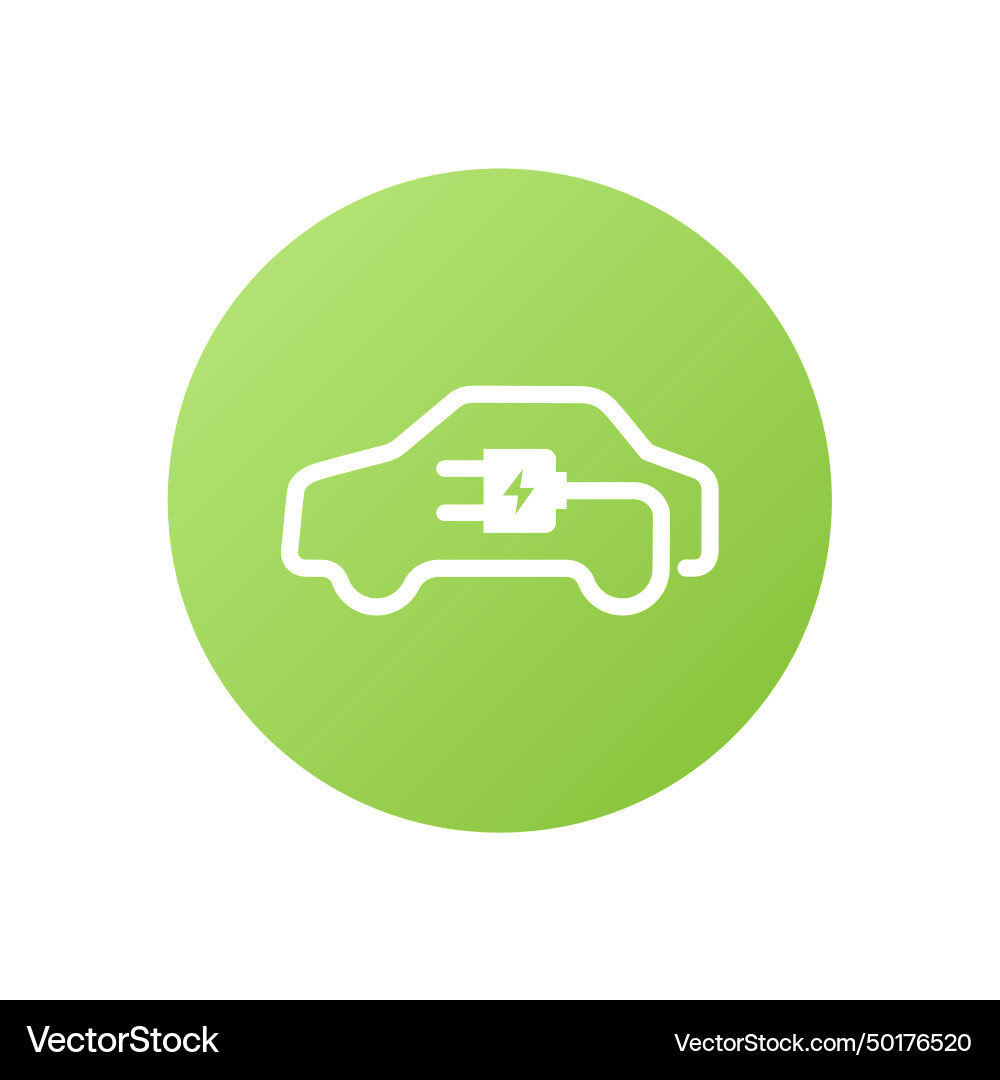 Electric car charger icon Royalty Free Vector Image