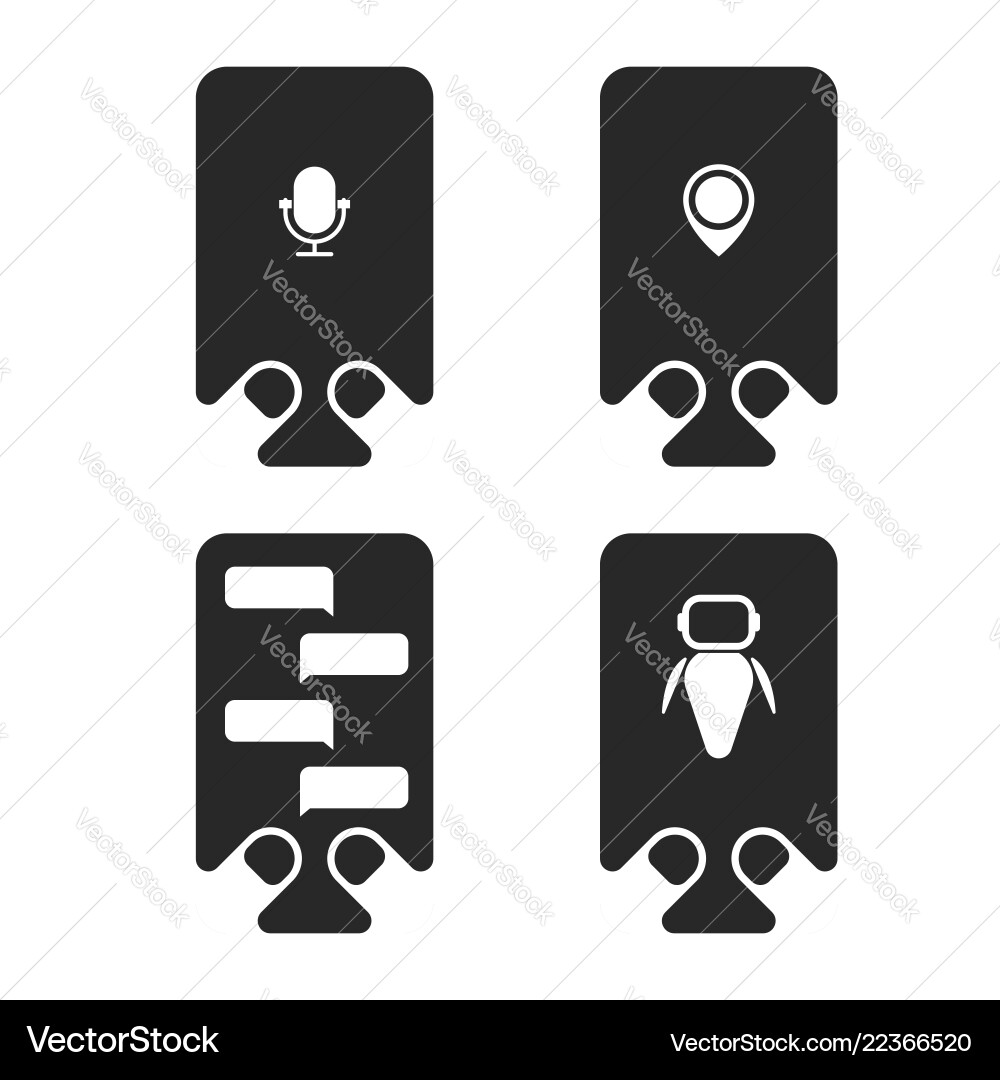 Individual mobile assistant voice recognition Vector Image