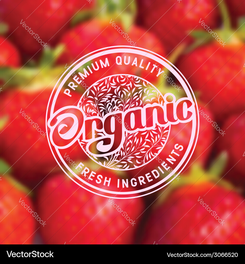 Organic label Royalty Free Vector Image - VectorStock