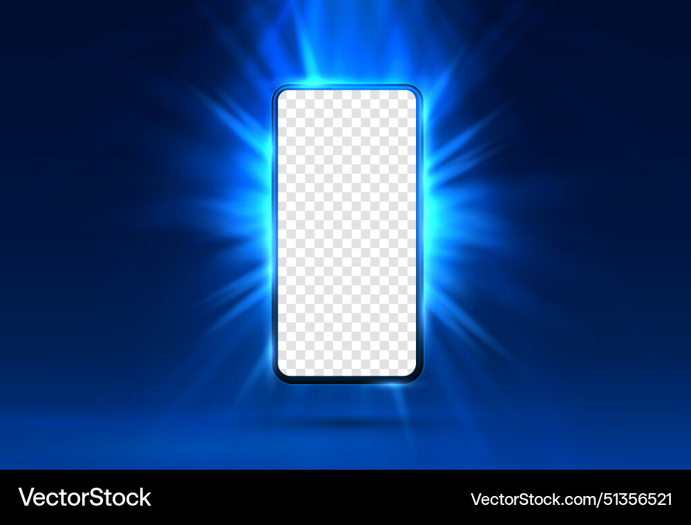 Smartphone mobile screen technology Royalty Free Vector