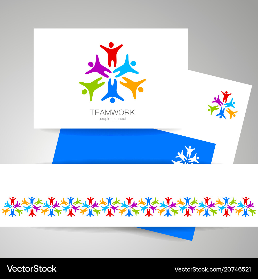 Team Connection & Collaboration Royalty Free Vector