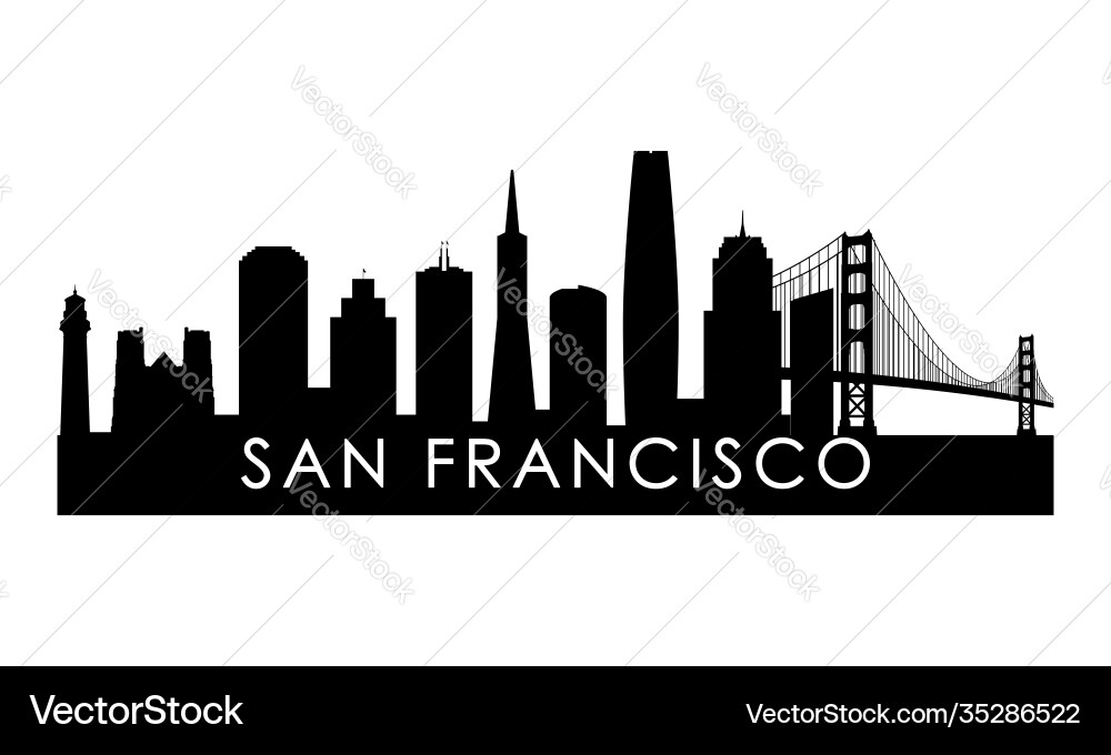 San Francisco Skyline Royalty Free Vector Image