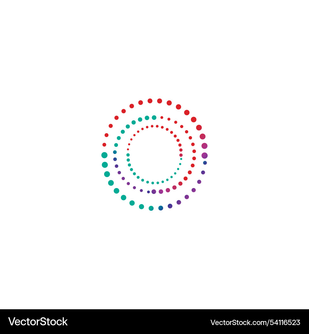 Circle logo template design Royalty Free Vector Image