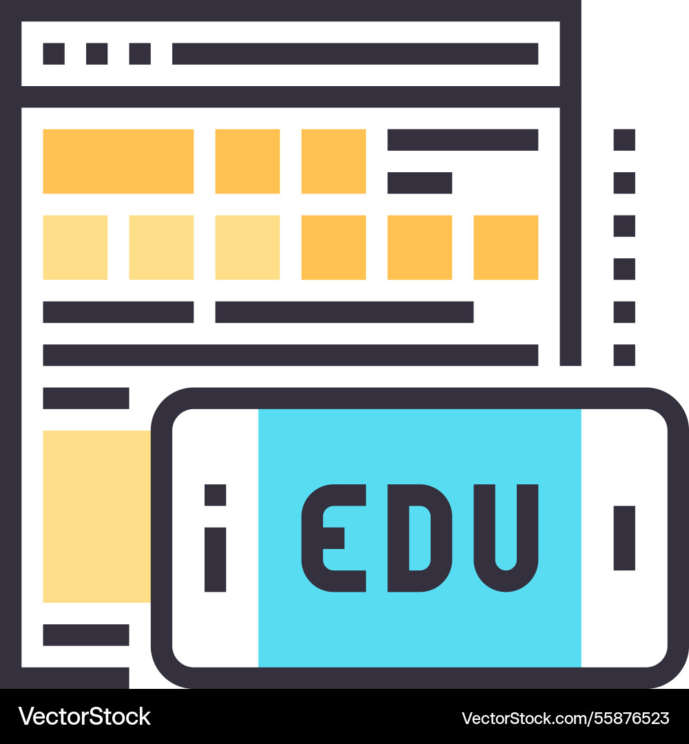 Education apps Royalty Free Vector Image - VectorStock