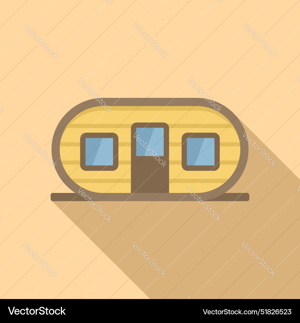 Modern mobile home trailer for camping trip Vector Image