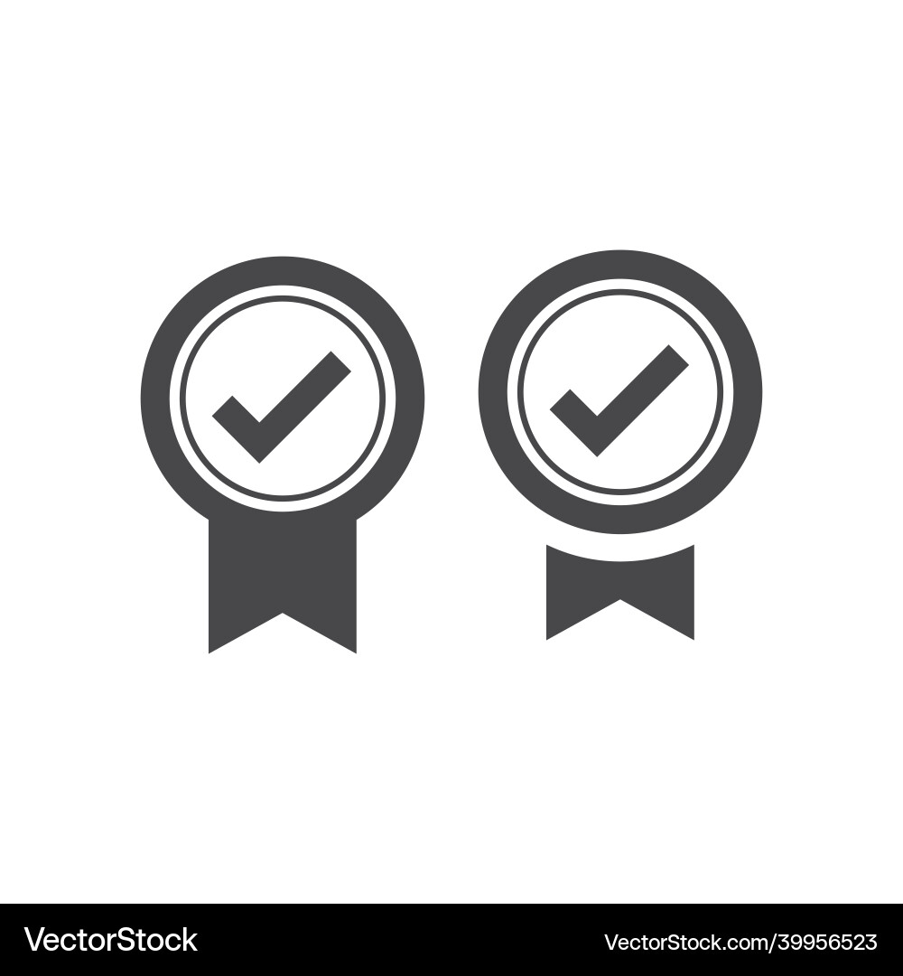 Quality certificate black icon Royalty Free Vector Image