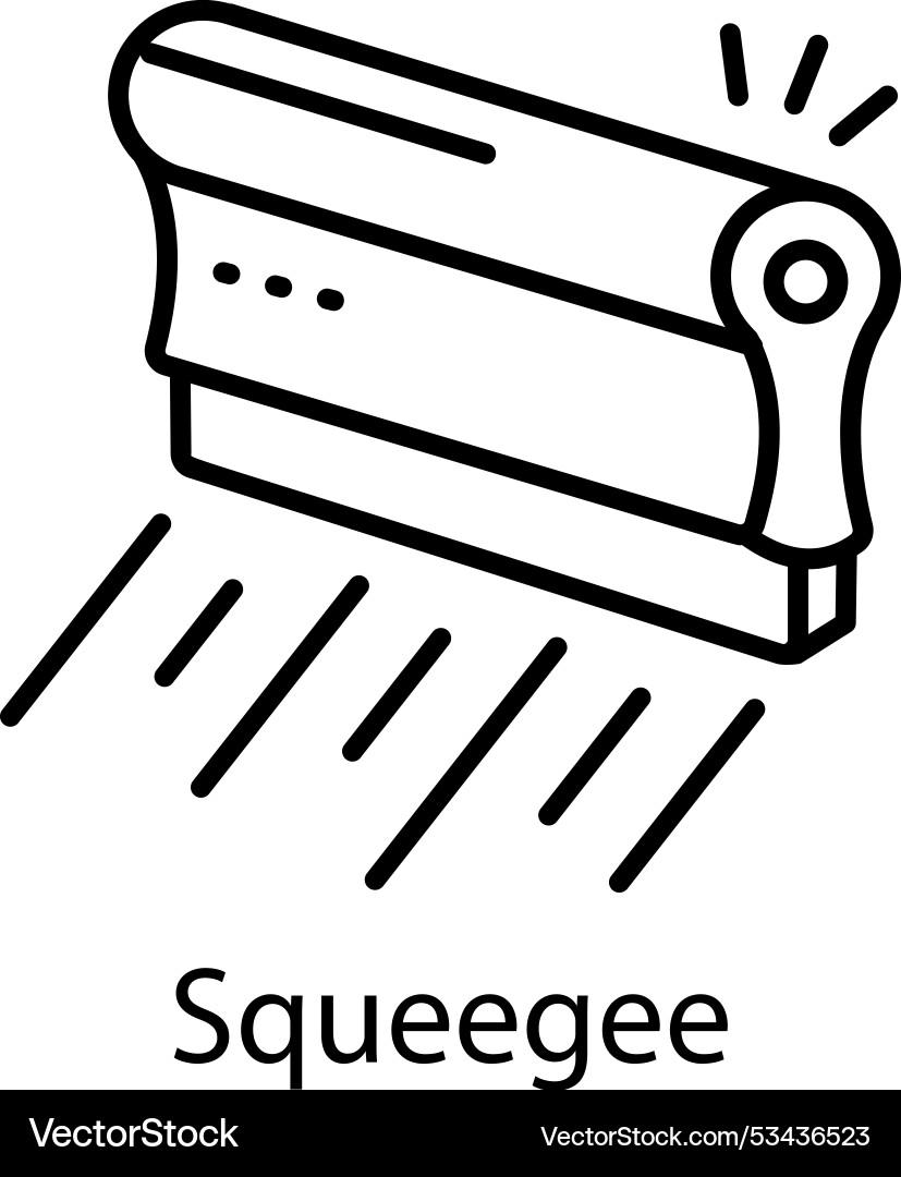 Squeegee Royalty Free Vector Image - VectorStock