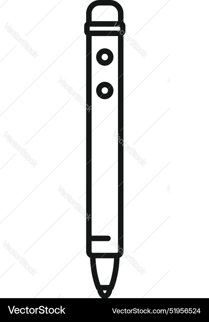 Electronic pen for tablet drawing showing digital Vector Image