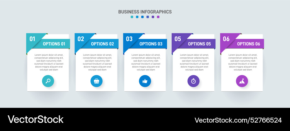 Horizontal progress bar featuring 5 arrow-shaped Vector Image