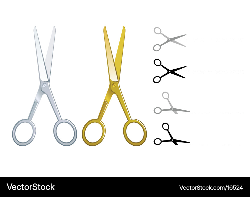 Gold Shears Vector Images (over 150)
