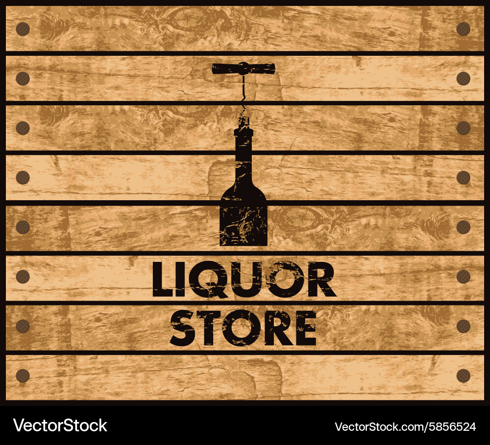 Wine store Royalty Free Vector Image - VectorStock