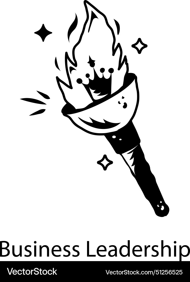 Business leadership Royalty Free Vector Image - VectorStock