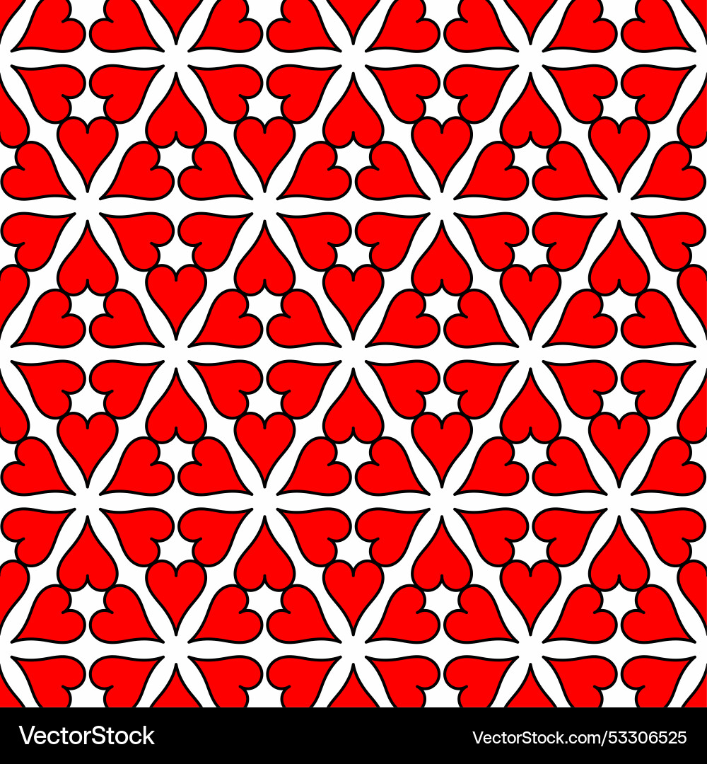 Heart pattern02 Royalty Free Vector Image - VectorStock