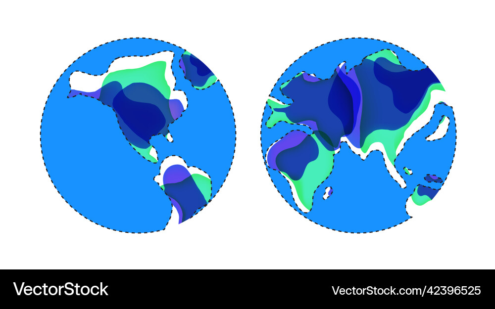 Liquid shaped world map lava lamp continents Vector Image